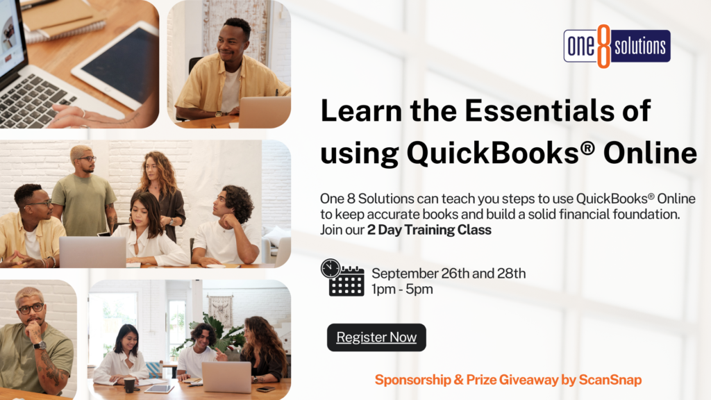 Learn the Essentials of using QuickBooks® Online - One 8 Solutions