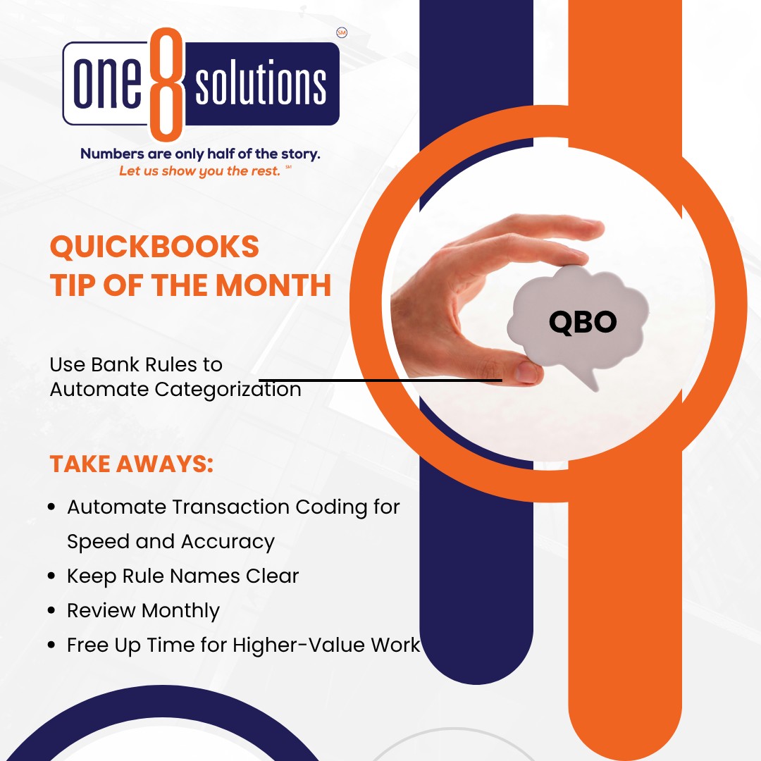 QuickBooks Tip of the Month: Use Bank Rules to Automate Categorization ...